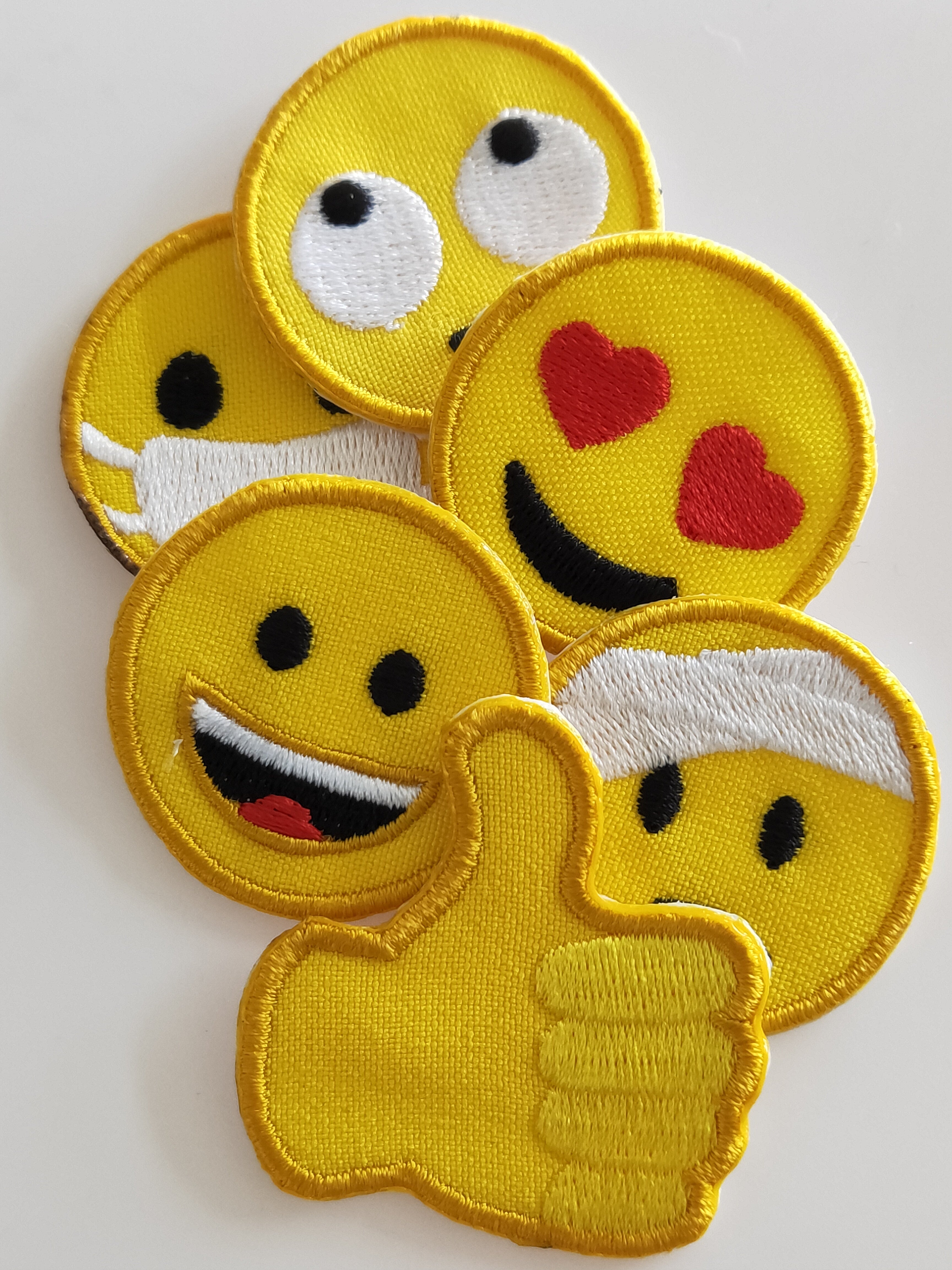 Embroidered Emoji patches – ACE Embroidery / Patches.co.nz