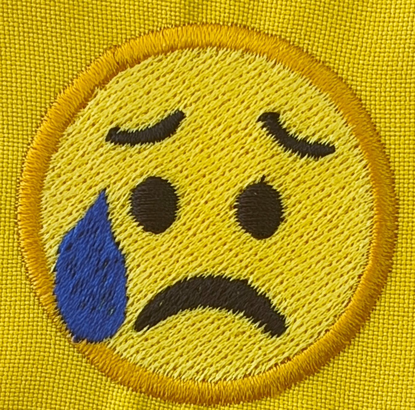 Sad But Relieved Face – ACE Embroidery / Patches.co.nz