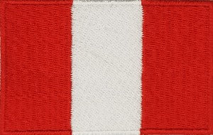 Peru Flag Patch – ACE Embroidery / Patches.co.nz