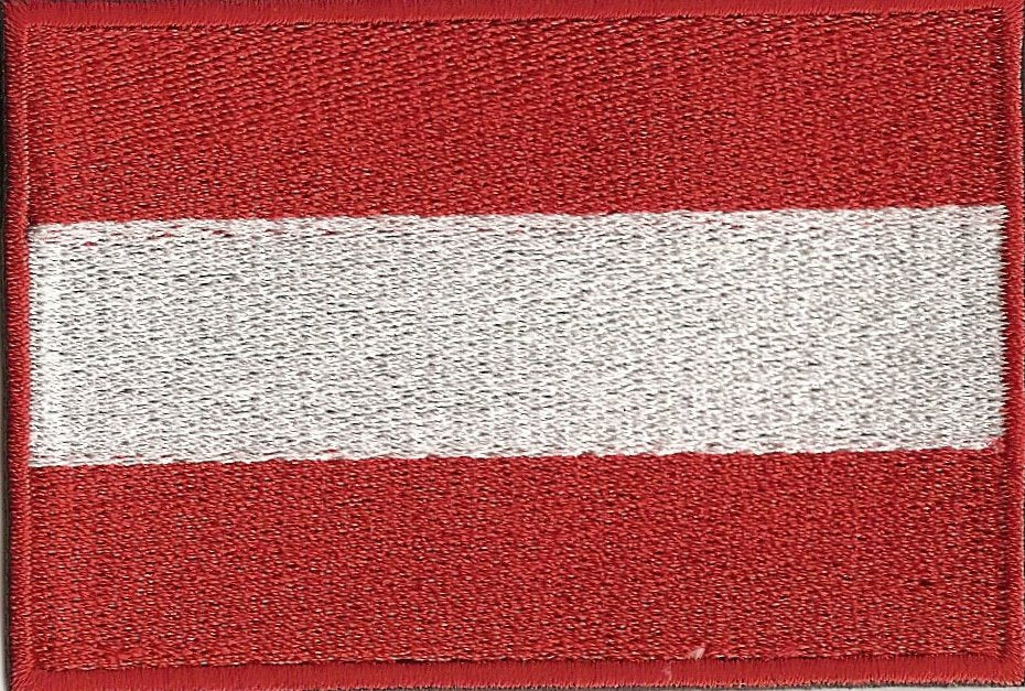 Austria Flag Patch – ACE Embroidery / Patches.co.nz