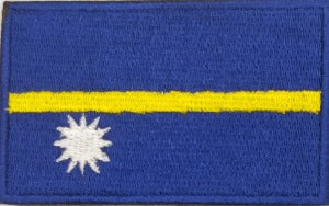 Nauru Flag Patch – ACE Embroidery / Patches.co.nz