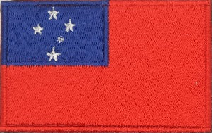 Western Samoa Flag Patch – ACE Embroidery / Patches.co.nz